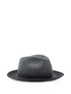Giorgio Armani Felted Wool Fedora Hat - Grey