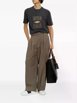 Emporio Armani Embroidered-logo T-shirt