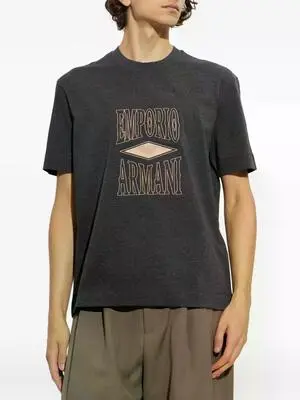 Emporio Armani Embroidered-logo T-shirt