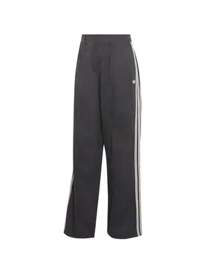Adidas Side-stripe Logo-embroidered Track Pants - Grey