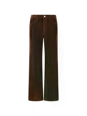 Marni Corduroy Straight-leg Trousers - Brown