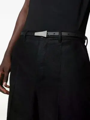 Rick Owens Geometric-buckle Leather Belt