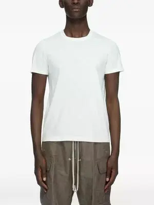 Rick Owens Tower Short Level T-shirt In Classic Cotton Jersey - Grey