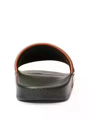 Polo Ralph Lauren Logo-embossed Leather Slides