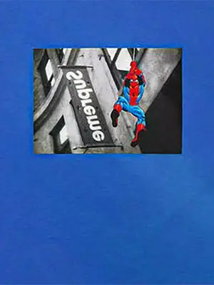Supreme Spider-man Graphic-print T-shirt - Blue