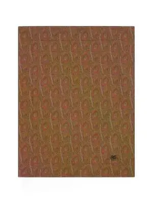 Etro Arnica Paisley-print Blanket - Brown