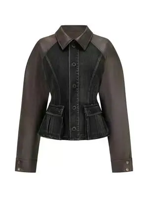 OUDE WAAG Washed Panelled Jacket