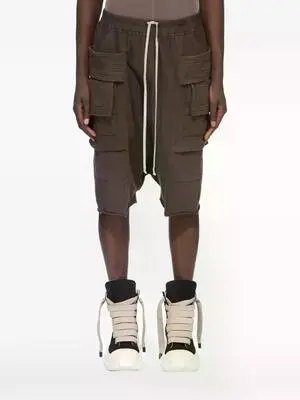 Rick Owens Creatch Cargo Pods Multi-pocket Cargo Shorts - Brown