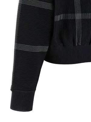 Issey Miyake Crossing Knit Checkered Sweater