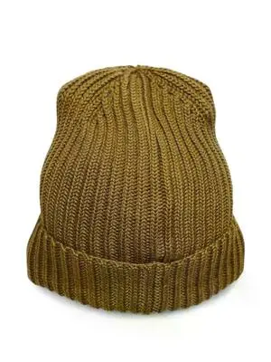 C.P. COMPANY Extrafine Merino Wool Goggle Beanie - Yellow