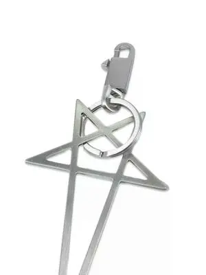 Rick Owens Big Pentagram Keyring