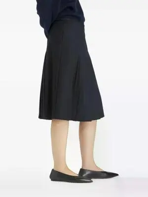 Barena Venezia Telma Pleated Wrap Midi Skirt