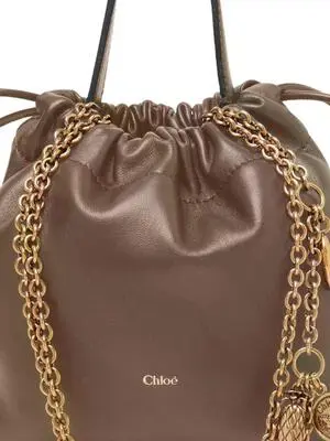 Chloé Mini Icons Drawstring Bag - Neutrals