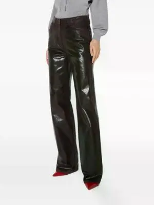Elisabetta Franchi Loose Jeans With Laminated Effect