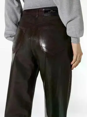 Elisabetta Franchi Loose Jeans With Laminated Effect