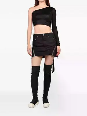 Rick Owens Ziggy T Asymmetric Cropped T-shirt