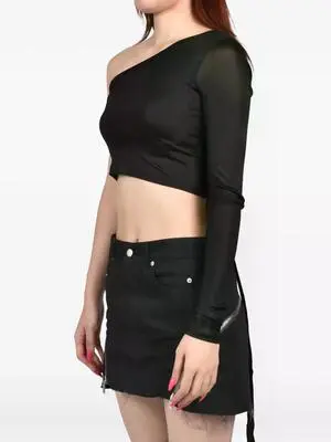 Rick Owens Ziggy T Asymmetric Cropped T-shirt