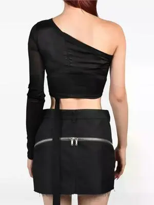 Rick Owens Ziggy T Asymmetric Cropped T-shirt