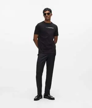 Karl Lagerfeld Metal Badge Logo T-shirt