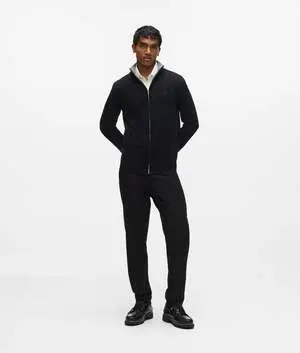 Karl Lagerfeld Wool Zip-up Cardigan