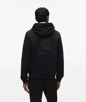 Karl Lagerfeld Bouclé Kameo Zip-up Sweatshirt