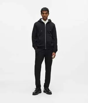 Karl Lagerfeld Bouclé Kameo Zip-up Sweatshirt