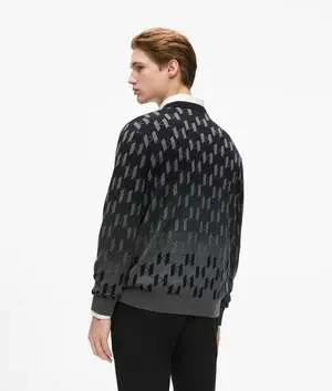 Karl Lagerfeld Gradient Monogram Sweater