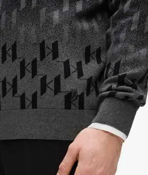 Karl Lagerfeld Gradient Monogram Sweater