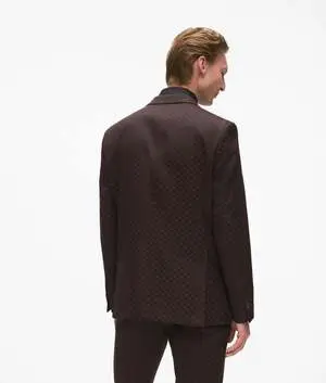 Karl Lagerfeld All-over Monogram Suit Jacket