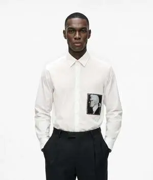 Karl Lagerfeld Karl Portrait Shirt - White