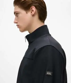 Karl Lagerfeld Zip-up Paneled Jacket