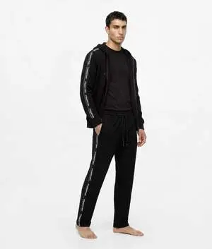Karl Lagerfeld Logo Loungewear Zip-up Hoodie