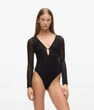 Karl Lagerfeld Autograph Bodysuit - Mesh