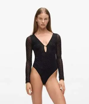 Karl Lagerfeld Autograph Bodysuit - Mesh