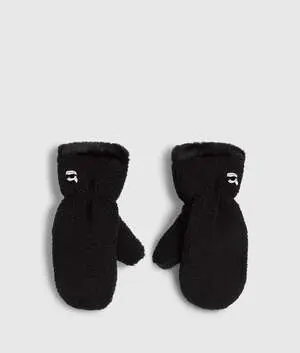 Karl Lagerfeld Ikon Faux-shearling Mittens