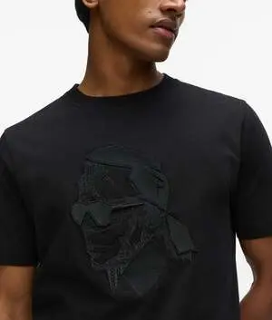 Karl Lagerfeld Karl Portrait Embroidery T-shirt