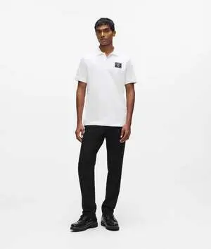 Karl Lagerfeld From Paris With Love Polo Shirt - White