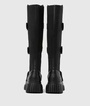 Karl Lagerfeld Kreeper Wedge Tri-buckle Boots
