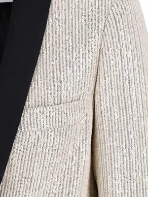 LARDINI Single-breasted Sequin Blazer