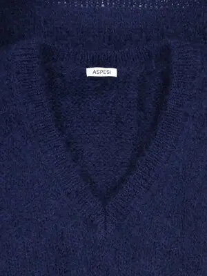 Aspesi Mohair And Wool Sweater - Blue