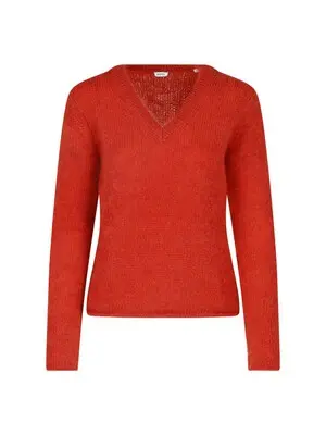 Aspesi Mohair And Wool Sweater Orange