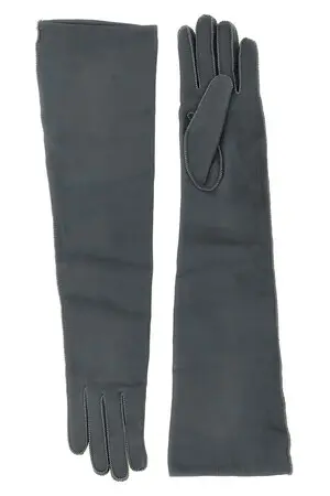 Agnona Long Leather Gloves