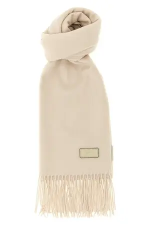 Agnona Silk And Cashmere Scarf - Beige