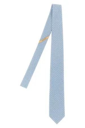 FERRAGAMO Intreccio' Tie - Light Blue