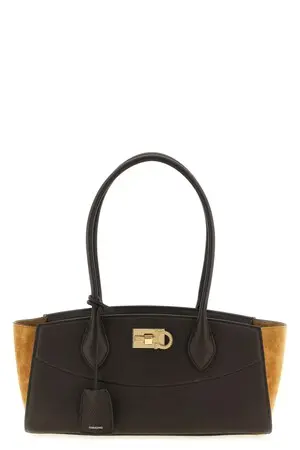 FERRAGAMO New Studiosoft Eastwest' Shoulder Bag - Brown