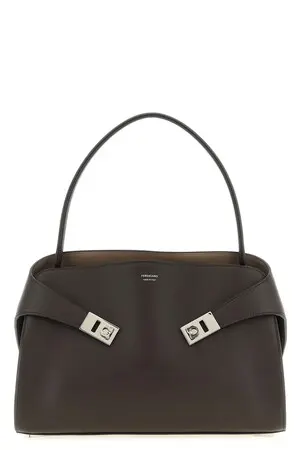 FERRAGAMO Hug Soft Shoulder Bag - Brown
