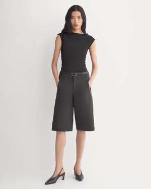 Everlane Ponte Bermuda Shorts - Heathered Soot