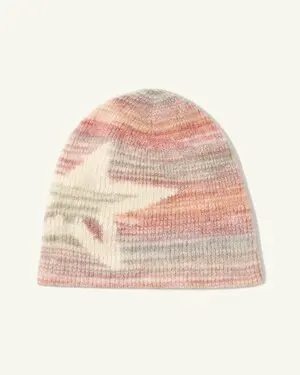 Perfect Moment Wool Blend Pastel Striped Beanie