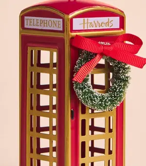 Harrods Phone Box Tree Decoration