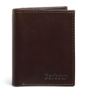 Barbour Small Leather Colwell Bi-fold Wallet - Brown